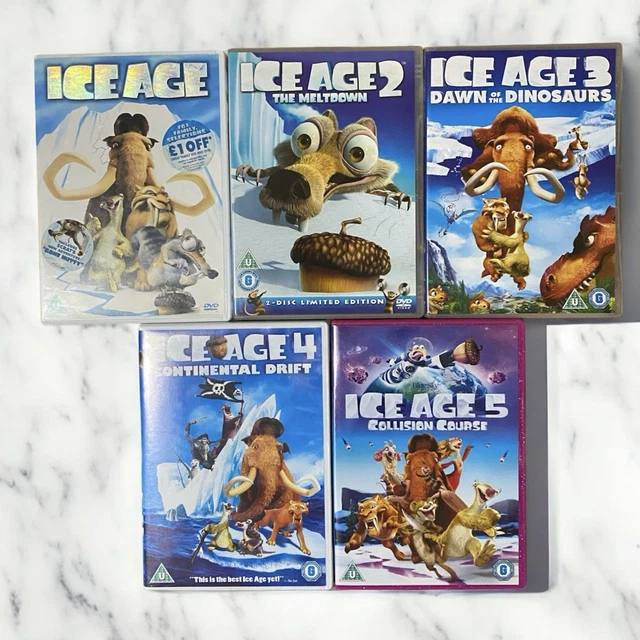 ICE AGE DVD Set 1 - 5 ( Job lot) £16.32 - PicClick UK
