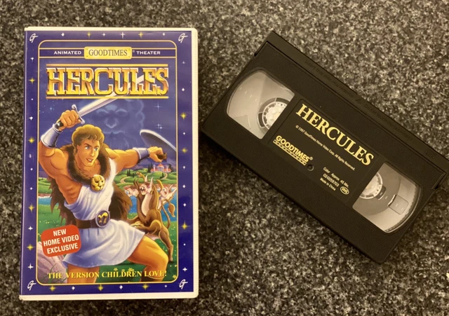 HERCULES (1995, VHS - Goodtimes) Animated Theater RARE OOP Tested ...