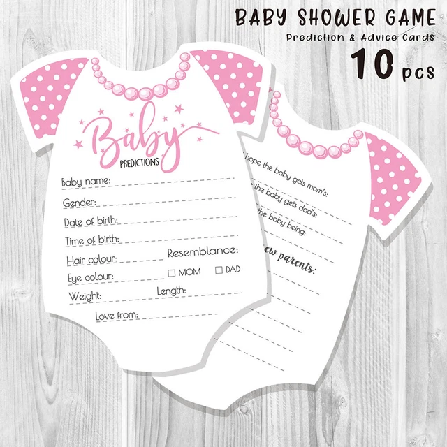 ADVICE CARDS GENDER Reveal Party Baby Shower Games Baby Shower Party ...