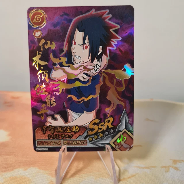 NARUTO SHIPPUDEN CARD TCG - Sasuke Uchiha - Rarissima HOLO MINT FOIL - Serie 1 EUR 19,90 ...