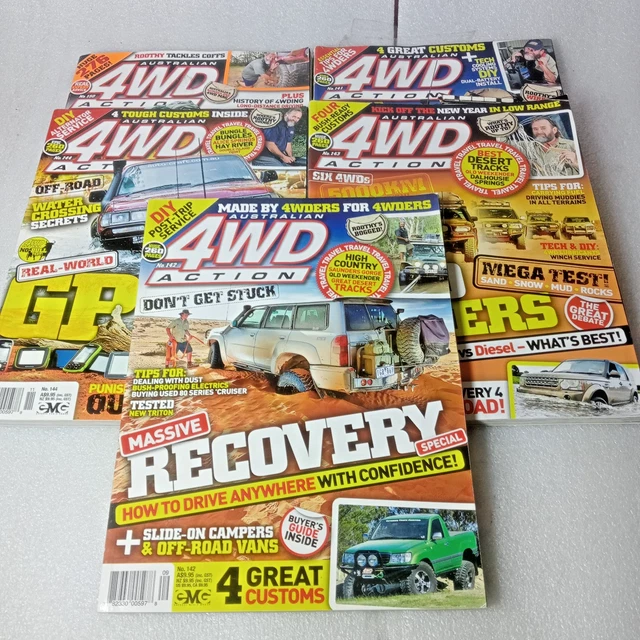 5 X 4WD Action Travel Australia Magazines | Camping 4x4 Off-Road Guides ...