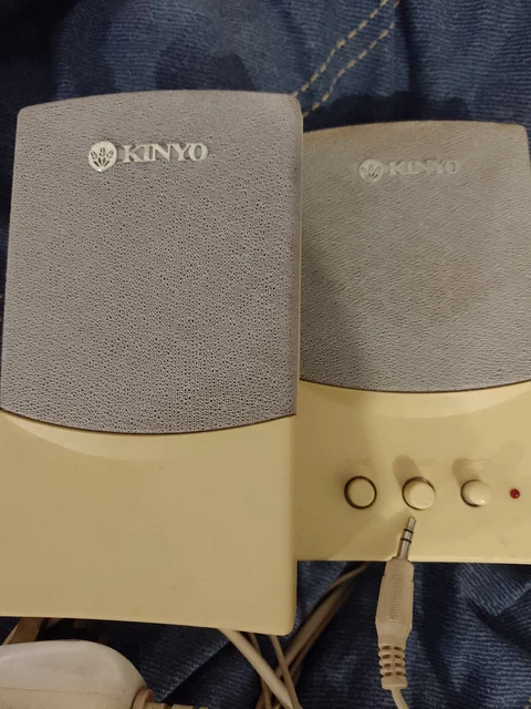 2 X KINYO PS-230 Multimedia Speaker System Desktop Computer Audio Sound 6W £19.99 - PicClick UK