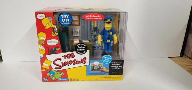 PLAYMATES THE SIMPSONS Police Station With Exclusive Eddie Figure ...