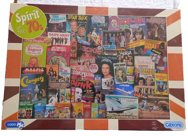 PUZZLE PUZZLE GIBSONS Spirit of the 70s 1000 pièces scellé EUR 15,43 ...