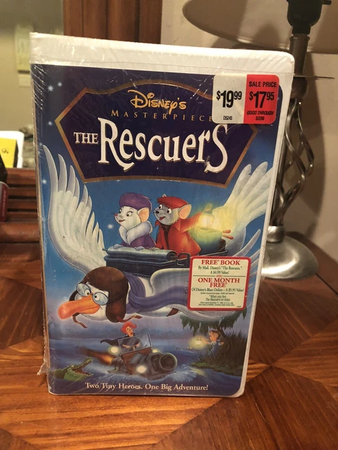 THE RESCUERS (VHS) Walt Disney Masterpiece Collection, Clamshell Case ...