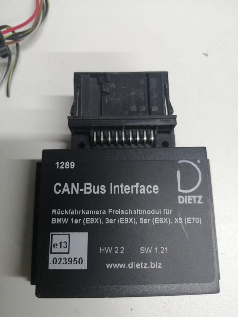 DIETZ CAN-BUS INTERFACE BMW 1, 3,5er Rückfahrkamera Freischalt Modul e13023950 EUR 25,00 ...