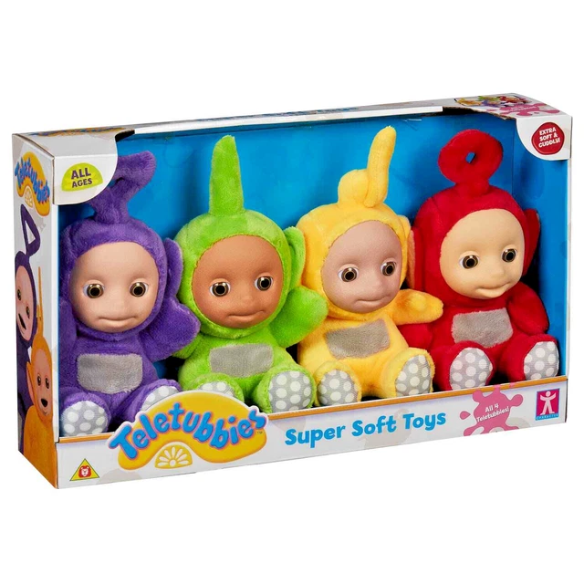TELETUBBIES SUPER SOFT Cuddly Plush Toys Full Set of 4 Christmas Gift ...