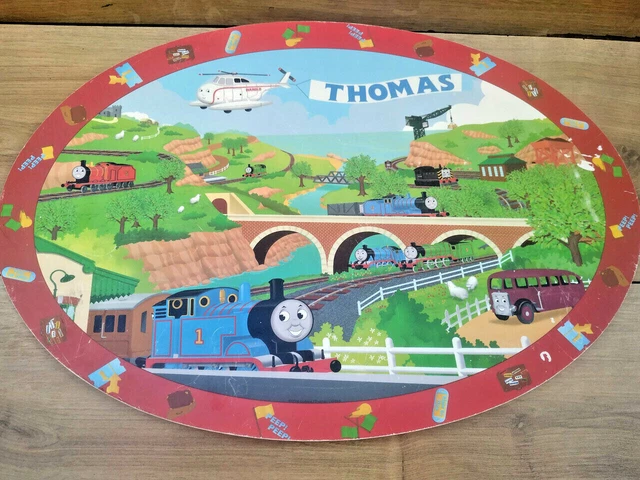 RARE VINTAGE THOMAS The Tank Engine Large Vinyl Oval Placemat Zak ...