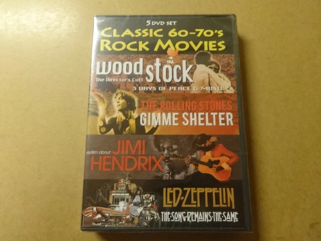 5-DISC DVD BOX / Classic 60-70'S Rock Movies (Woodstock, Rolling Stones ...
