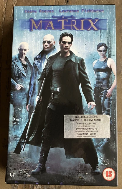 THE MATRIX CARD Case VHS vintage video tape includes making of ...