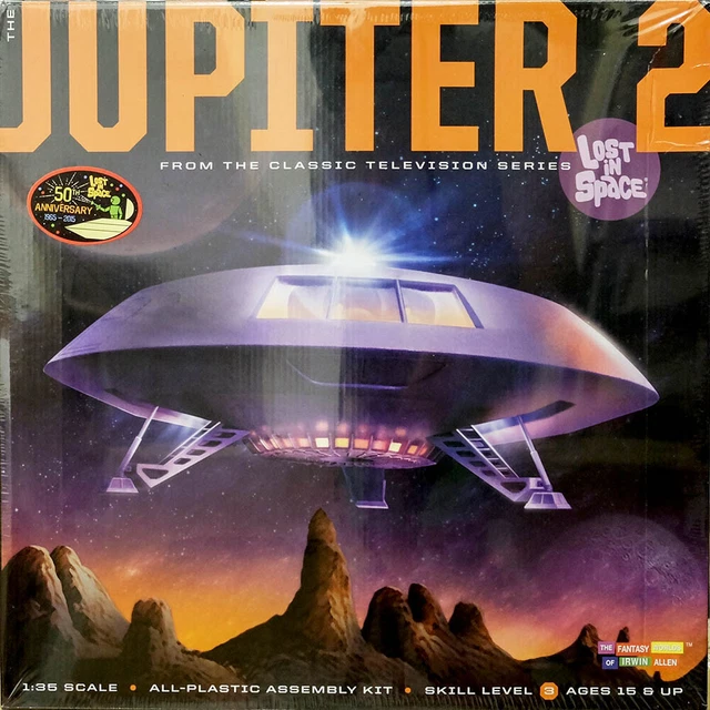 JUPITER 2 UFO Lost in Space 1965 Serie TV 1:35 Kit Modello Kit Moebius ...
