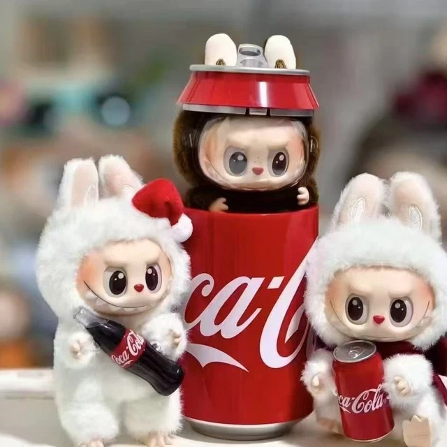 POP MART THE Monster Labubu Coca-Cola Series Vinyl Plush Doll Keychain ...