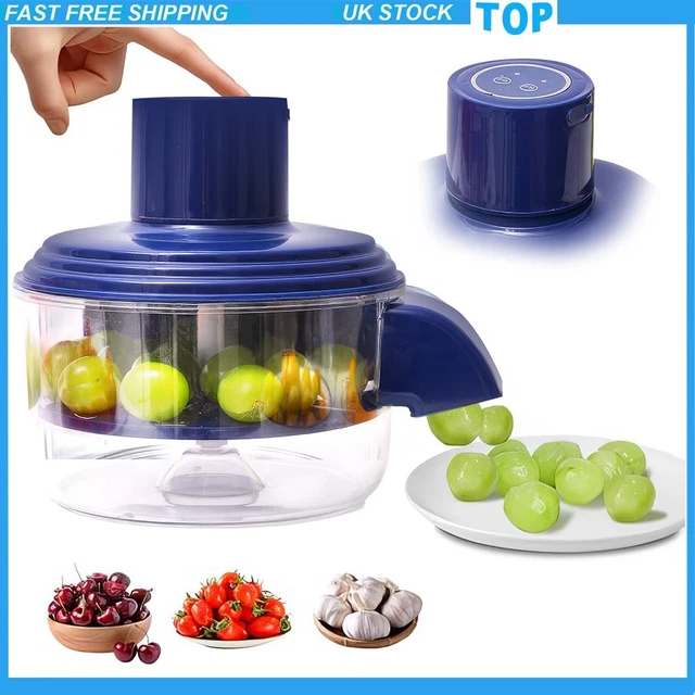 CORDLESS AUTOMATIC FRUIT Peeler Machine Grape Cherry Tomato Skin ...