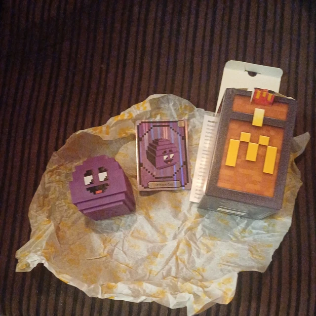 MCDONALD’S MINECRAFT MOVIE Meal 2025 - Grimace Egg - Holo Card Rare £11 ...