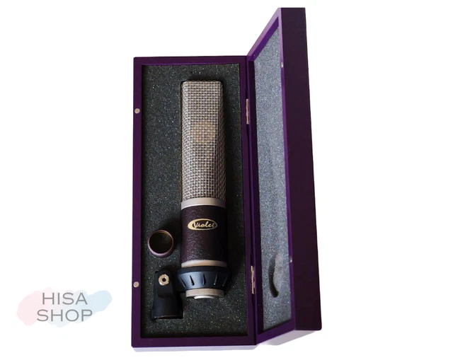 MICROPHONE À CONDENSATEUR Wedge design violet, fabriqué en Lettonie ...