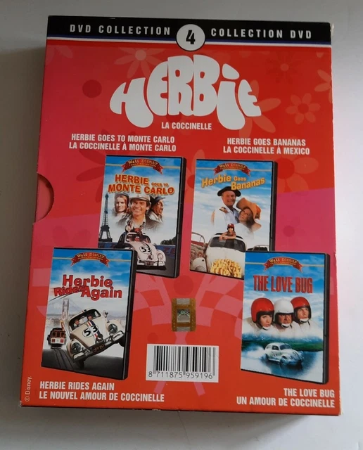 HERBIE DVD SET. 4 disc collection. The love bug. Herbie goes bananas ...