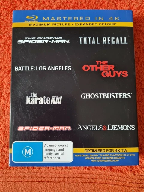 MASTERED IN 4K THE AMAZING SPIDER-MAN, GHOSTBUSTERS, KARATE KID Bluray ...