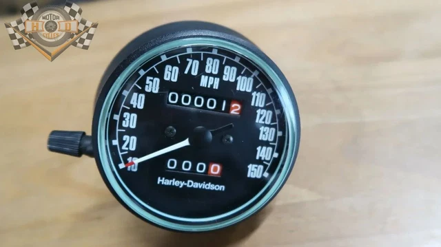 VELOCÍMETRO ORIGINAL HARLEY velocímetro de lote antiguo millas 67020-74B Sportster FX XLCH XLH ...