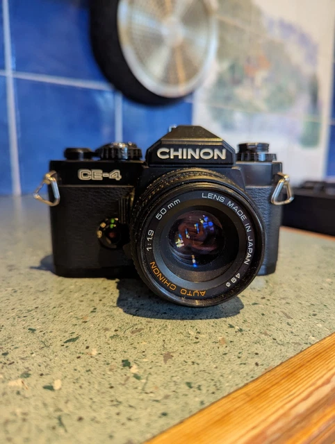 CHINON CE-4 FOTOCAMERA chinon automatico obiettivo 1:1,9 50 mm EUR 29 ...