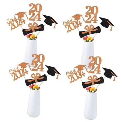 Orange 2024 Graduation Centerpiece Sticks Class Of 2024 Graduation