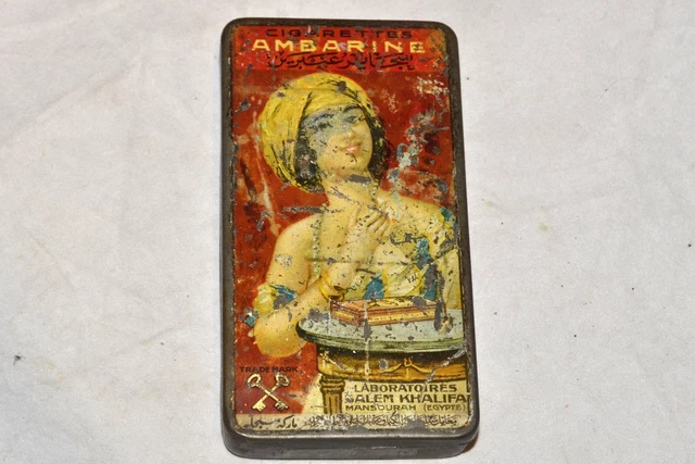 EGYPT ORIENT LADY Cairo Ambarine Salem Khalifa Cigarette Can Cigarette ...
