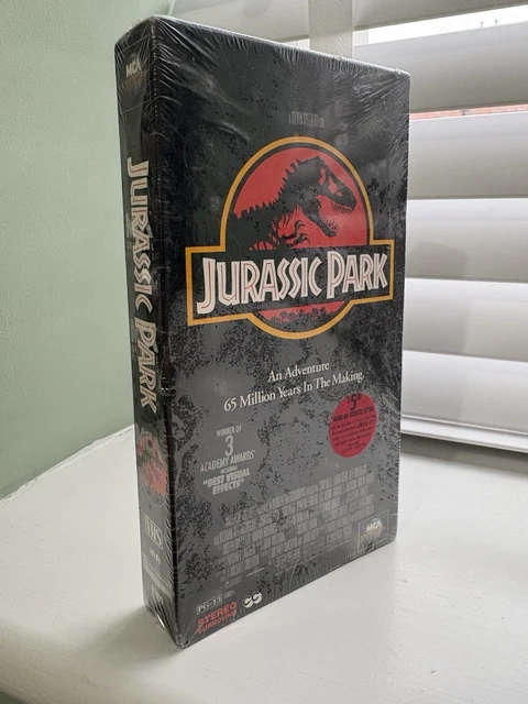 Sealed Vhs Jurassic Park 1993 1994 Vhs Original Mca Steven Spielberg