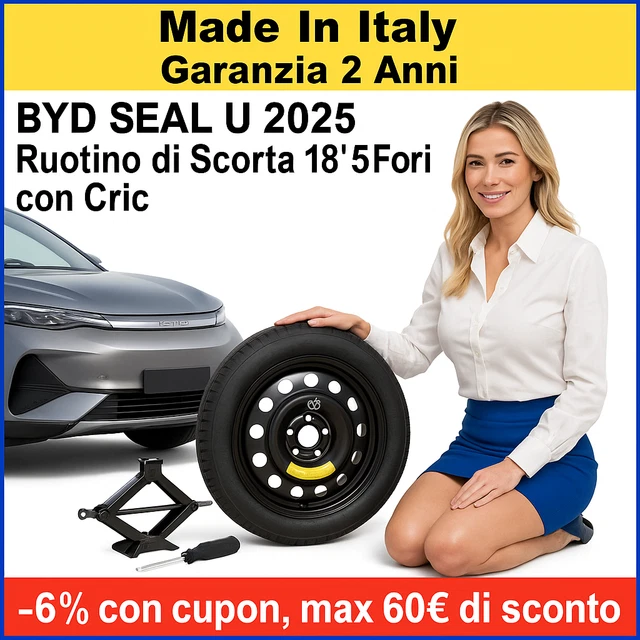 BYD SEAL U 2025 Spare Tire 18" 5 Holes With Jack Reliable Suv dot2025 £ ...