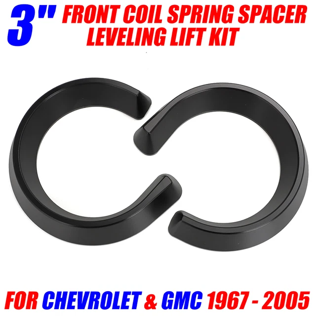 3& FRONT COIL Spring Spacer Leveling Lift Kit For Chevy GM C10 C20 C30 ...