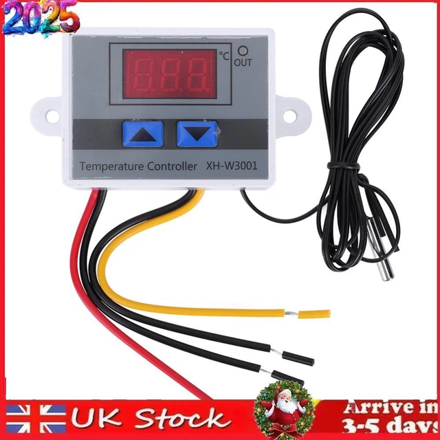 TEMPERATURE CONTROLLER 12V/24V/110-220V/220V Thermostat Control Switch ...