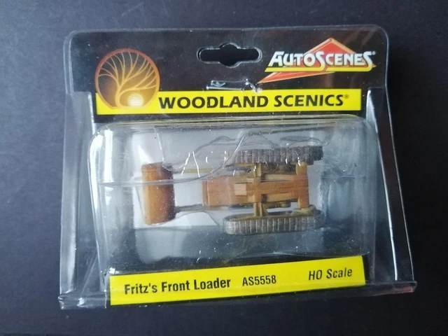 WOODLAND SCENES HO Scale Fritzs Front Loader, AS5558 Carded sealed ...