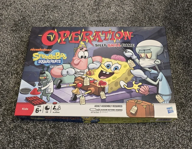 SPONGEBOB SQUAREPANTS OPERATION Game Hasbro Board Game £19.95 - PicClick UK