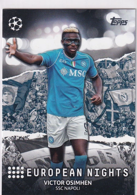 TOPPS CL CLUB Compétition 2023-24 Numéro EN-16 Victor Osimhen Européen ...