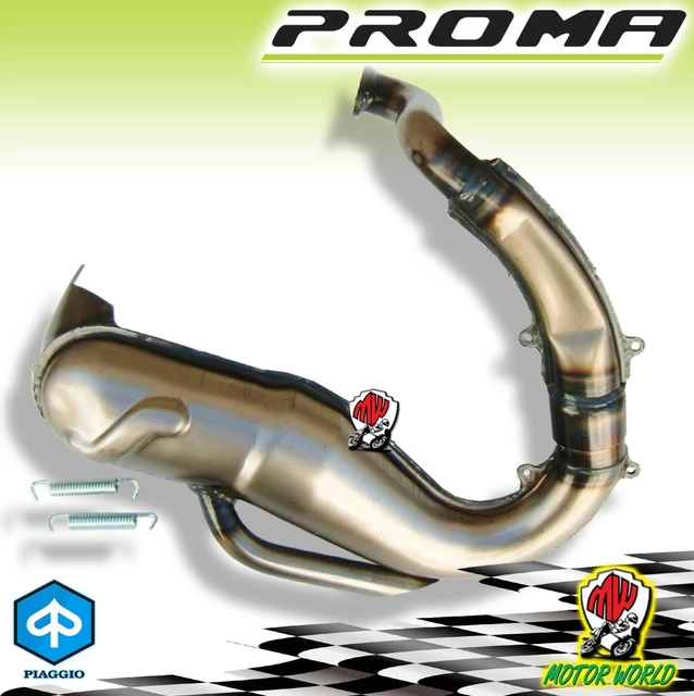 MARMITTA SCARICO COMPLETA PROMA MODIFICA 130cc VESPA PK 50 125 S XL ...