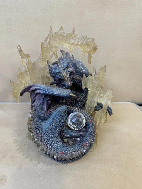 DRAGON MYTHICAL FIGURINE With Crystal Ball Preloved £14.50 - PicClick UK