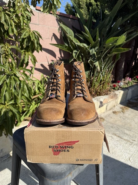 RED WING IRON Ranger 8083 Copper Rough & Tough Boots Vibram Sole 8.5D ...