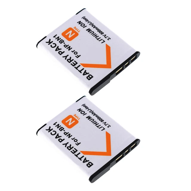 2× NP-BN1 N type Battery Für Sony Cyber-Shot DSC-TX20 TX30 DSC-TX100V ...