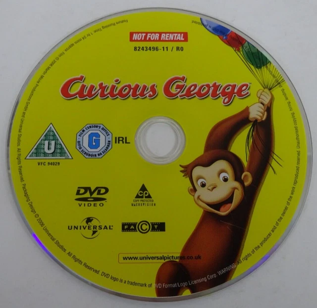 CURIOUS GEORGE - Dvd - No Case - Disc Only £1.30 - PicClick UK