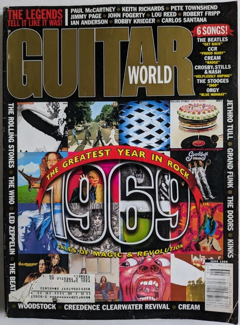 GUITAR WORLD MAGAZINE June 1999 Greatest of 1969 £11.94 - PicClick UK