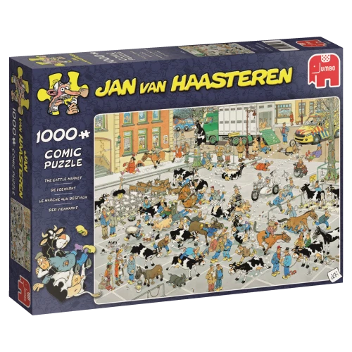 JUMBO 19075 JAN van Haasteren Der Viehmarkt 1000 Teile Puzzle EUR 18,99 ...