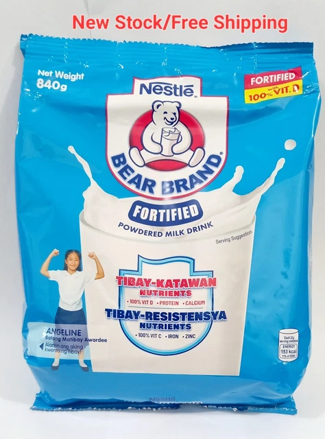 NESTLE BEAR BRAND Fortified Powdered Milk Drink 840g (Pack of 3) £48.26 ...