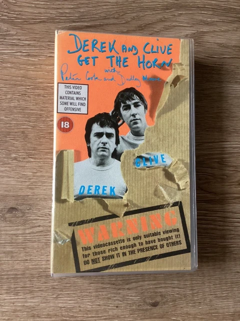 VHS VIDEO - Derek and Clive get the Horn - Peter Cook and Dudley Moore ...