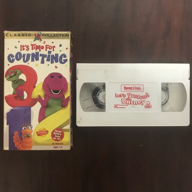 BARNEY CLASSIC COLLECTION: It’s Time For Counting - VHS (1997, Lyrick ...