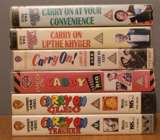 CARRY ON VHS Bundle [ 6 VHS] £9.99 - PicClick UK