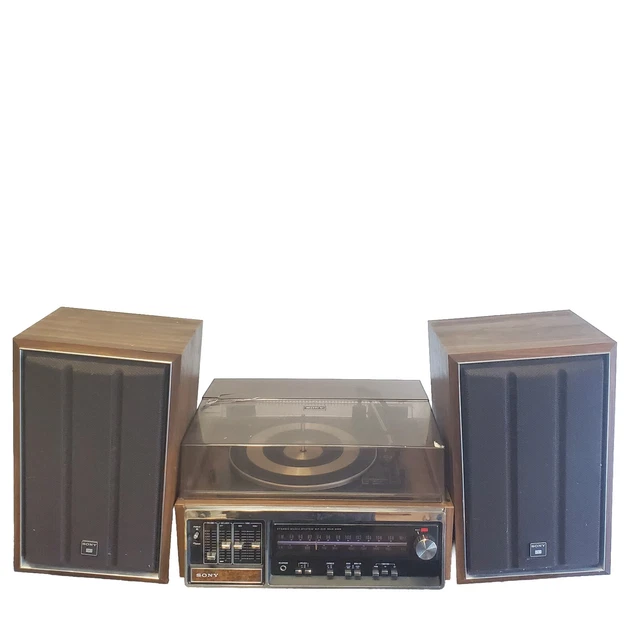SONY HP-310 STEREO System Record Player Turntable AM-FM SS-310 Speakers ...
