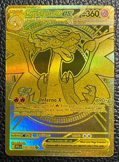 POKÉMON TCG MEGA Charizard X EX phantasmal Flames NM 130/94 £322.29 ...