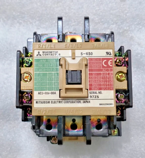 MITSUBISHI ELECTRIC S-K50 Magnetic Contactor S-K50/65 80 A $251.76 - PicClick AU