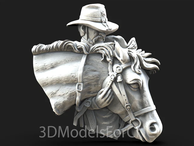 3D MODEL STL File for CNC Router Laser & 3D Printer Horse Head 8 £2.49 - PicClick UK