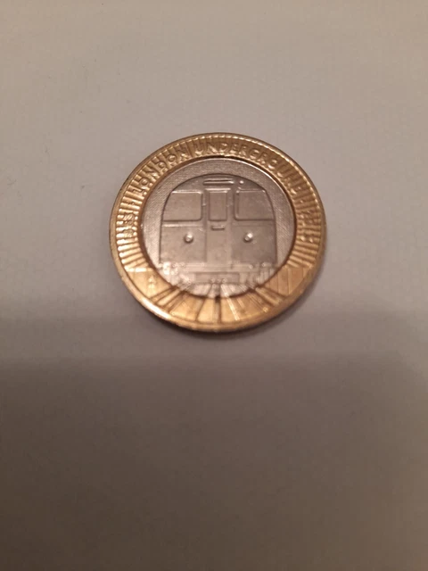 RARE TWO POUND Coin Depicting The Underground Train Circulated EUR 10 ...