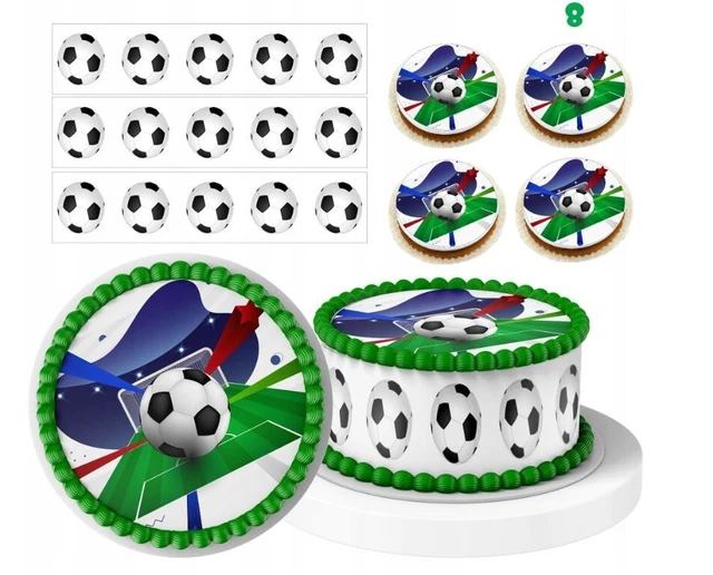 FUSSBALLPLATZ FUSSBALL TORTENAUFLEGER Torte Tortenbild Fototorte ...