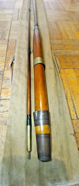 RARE VINTAGE MANTON & CO CALCUTTA 12ft Greenheart fly fishing rod 9ft £ ...